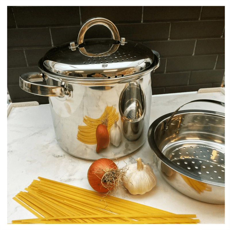 Olla Para Pastas Con Colador Y Vaporera Sangerfield 4.7L – Oster – My ...