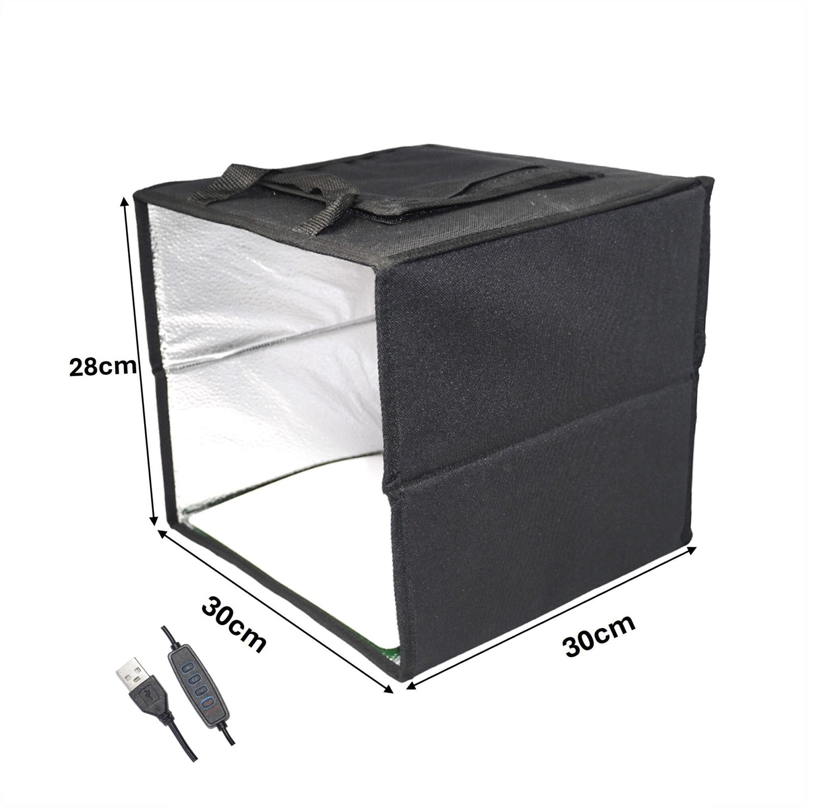 Estudio Fotográfico Portátil 30 x 30cm – Caja De Luz – My Home Solutions