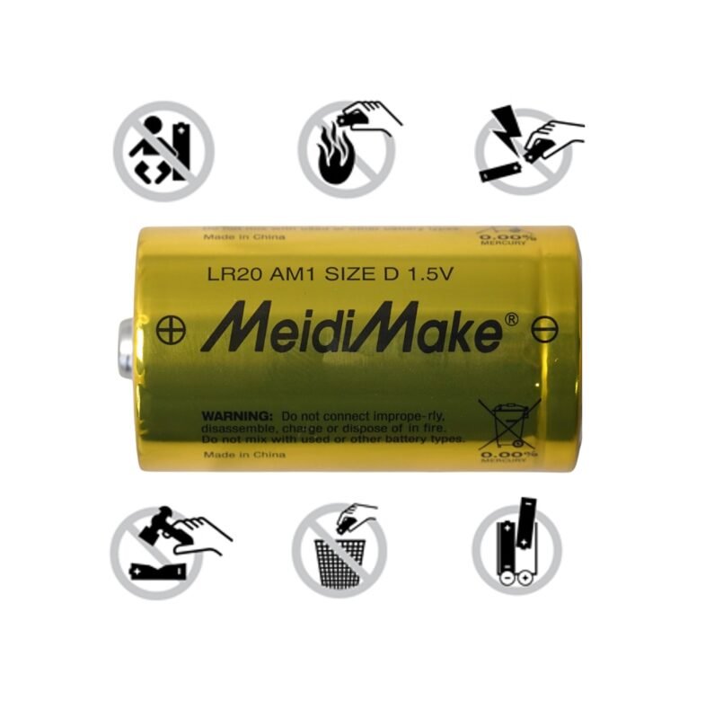 Baterías Alcalinas LR20 Tipo D 1,5 V 2 Unidades – My Home Solutions