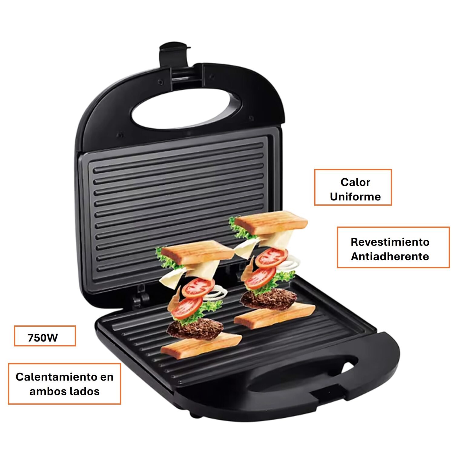 Sandwichera Eléctrica Tipo Grill – My Home Solutions