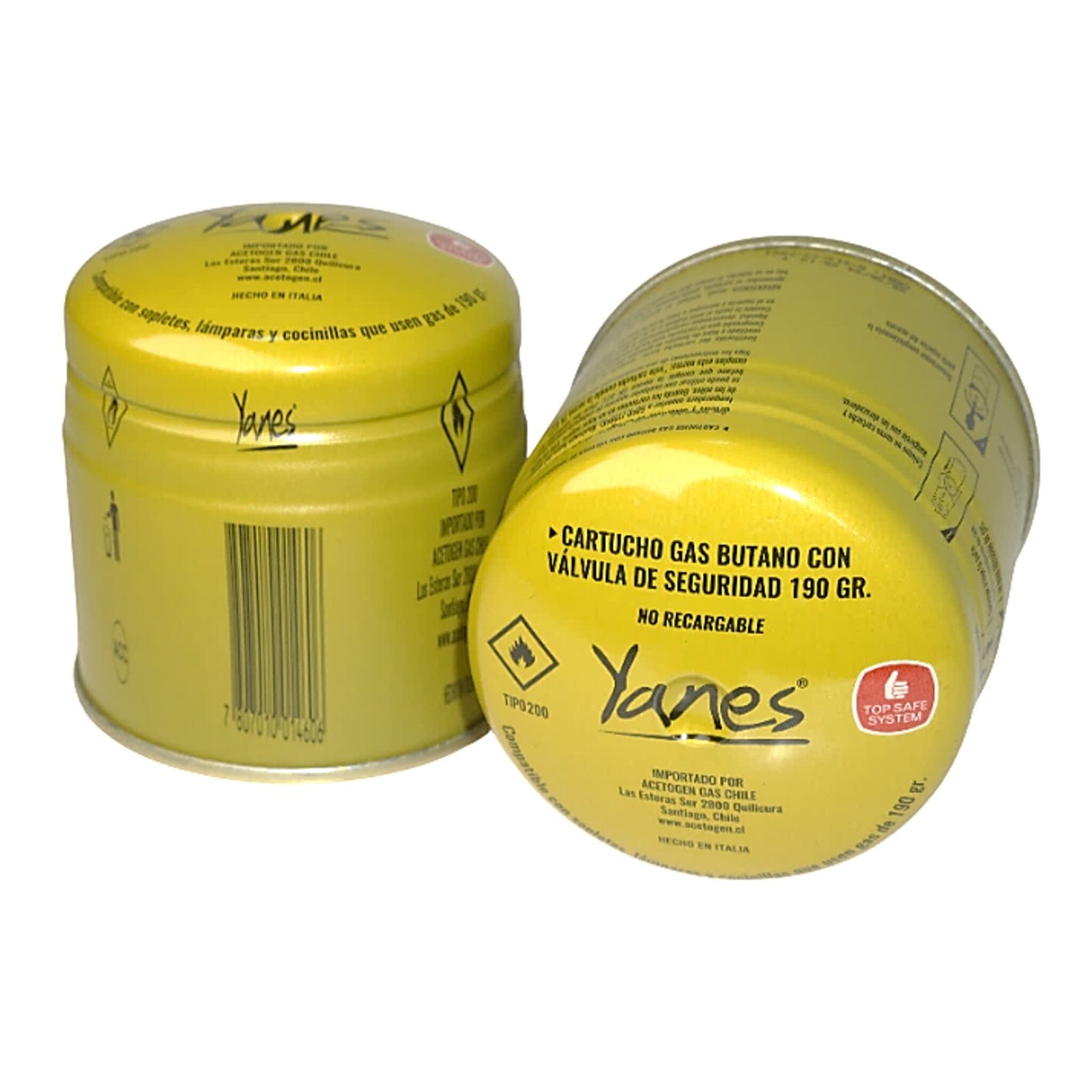 Gas Butano Con Válvula De Seguridad – 190gramos – My Home Solutions