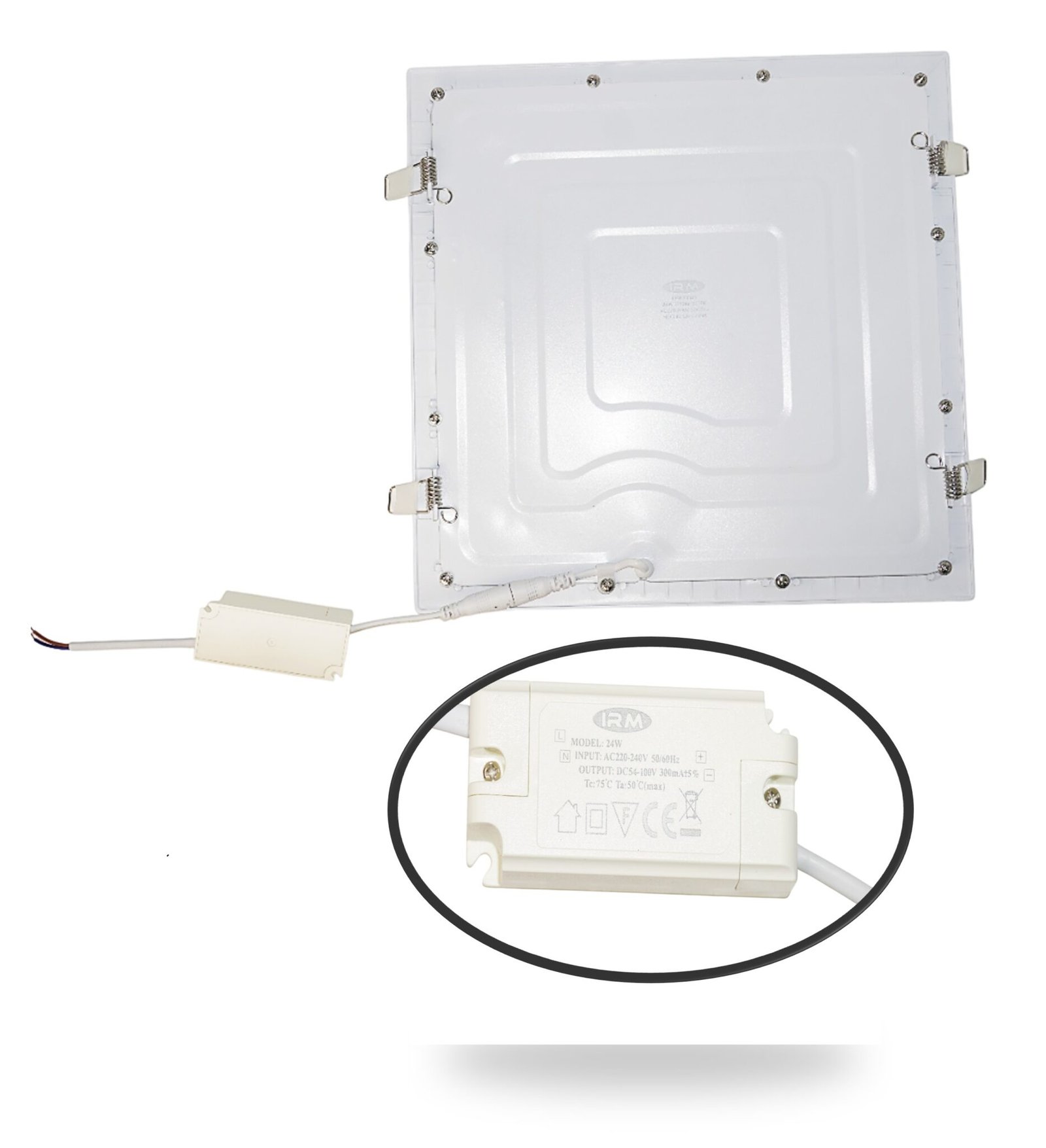 Panel Foco Led Cuadrado Empotrada 24W Luz Fría – My Home Solutions