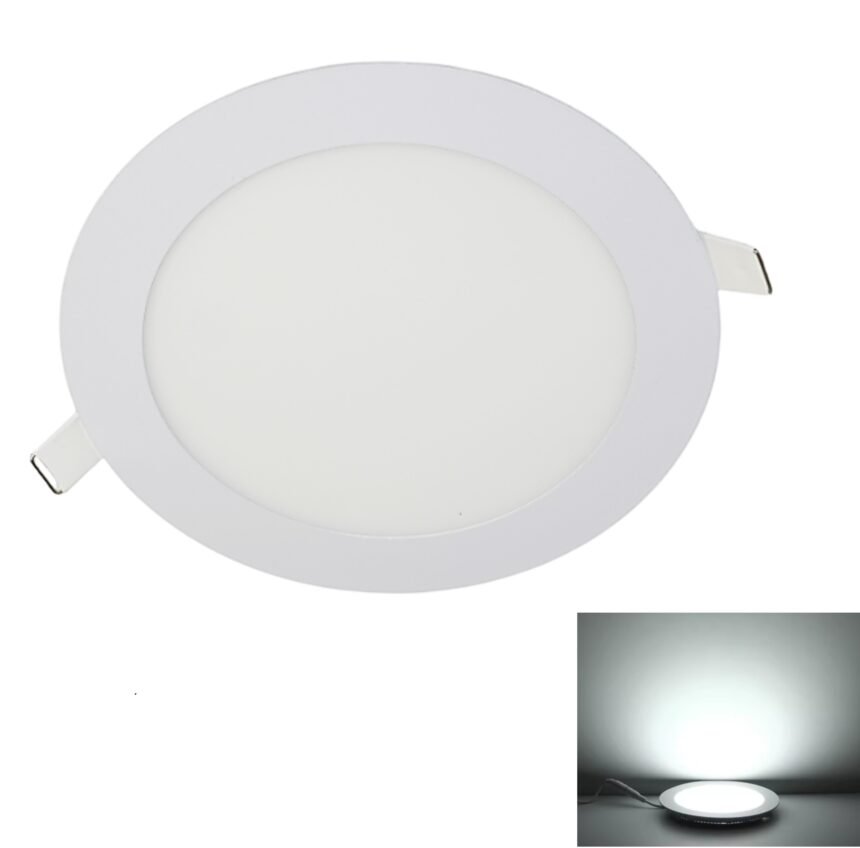 Panel Foco Led Redonda Empotrada 24W Luz Fría – My Home Solutions