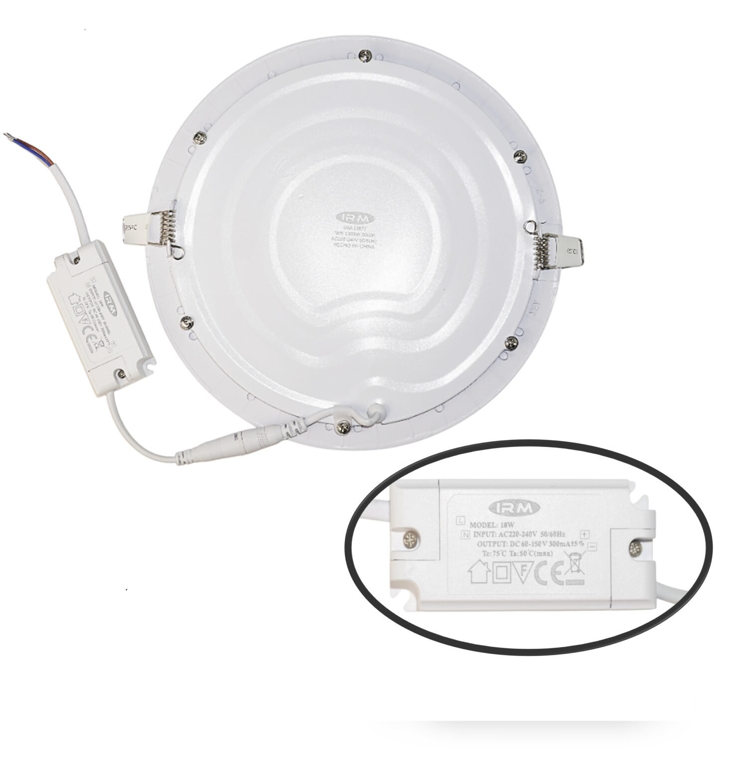 Panel Foco Led Redondo Empotrada 18W Luz Fría – My Home Solutions