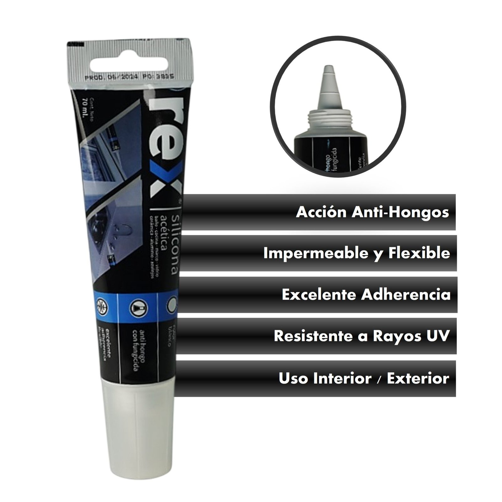 Silicona Acética 70ml – Rex – My Home Solutions