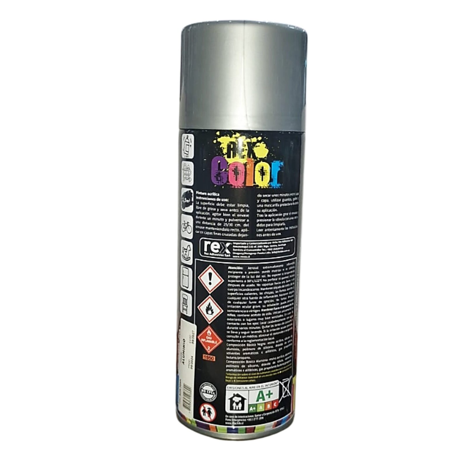 Pintura Spray Alta Temperatura Aluminio – Rex – My Home Solutions